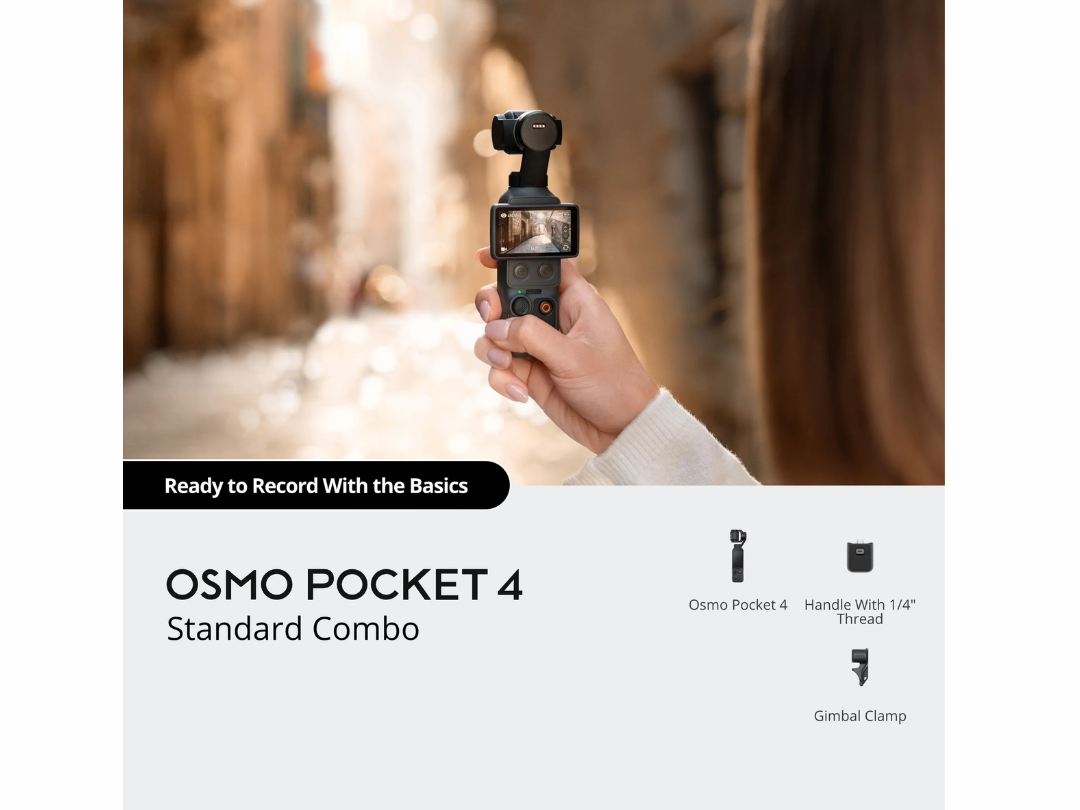 Buy DJI Osmo Pocket 4 Standard Combo 4K 240fps Gimbal Camera in Qatar ...